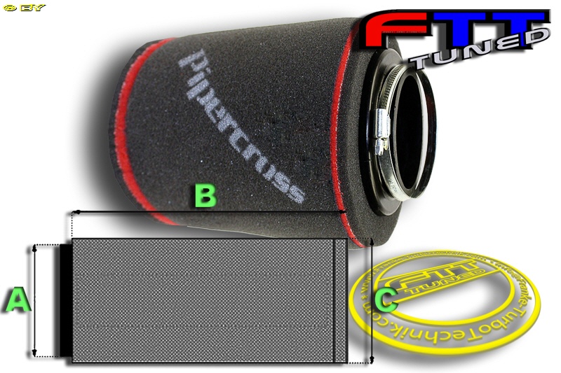 FTT© Products - Pipercross Custom Ruber Neck Air Filter
